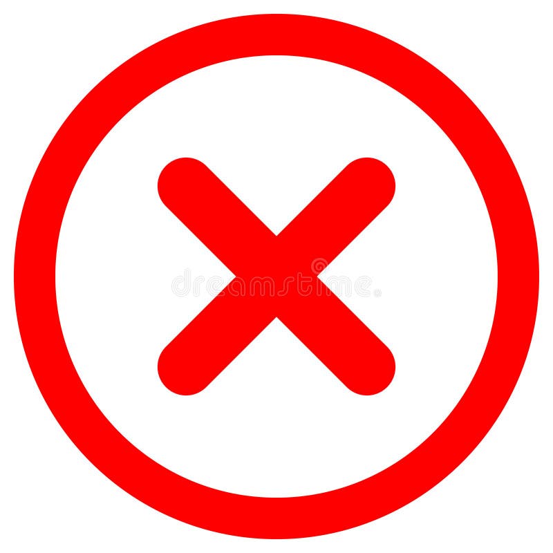 Check Marks - Red Cross Icon Inside of Circle - Vector Stock Vector ... Check Marks - Red Cross Icon Inside of Circle - Vector Stock Vector ...