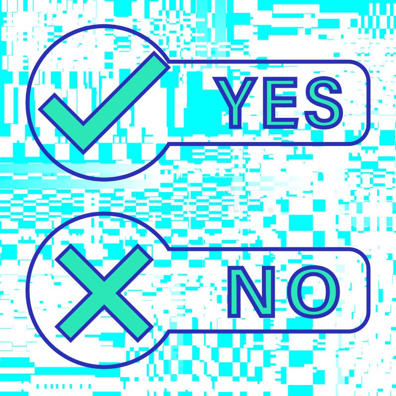 Check marks yes and no. stock vector. Illustration of icons - 123735460 Check marks yes and no. stock vector. Illustration of icons - 123735460