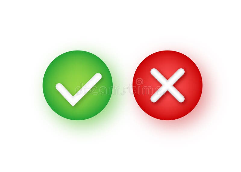 Check Marks Yes and No, Check Mark Icon Symbol. Vector Stock ... Check Marks Yes and No, Check Mark Icon Symbol. Vector Stock ...