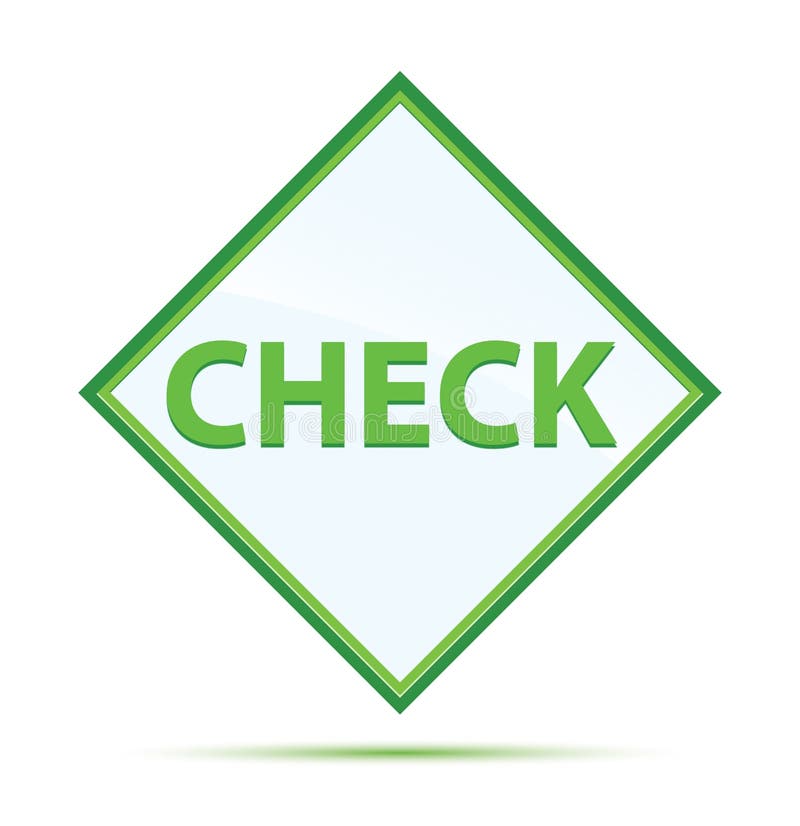 Check Modern Abstract Green Diamond Button Stock Illustration ...