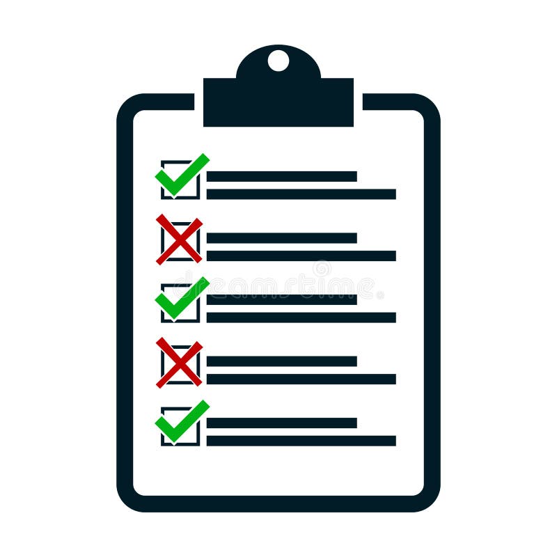 Check No Yes, Vector Checklist Stock Vector - Illustration of decision ...