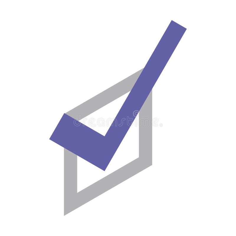 Check Note Mark Icon, Isometric Style Stock Vector - Illustration of ...