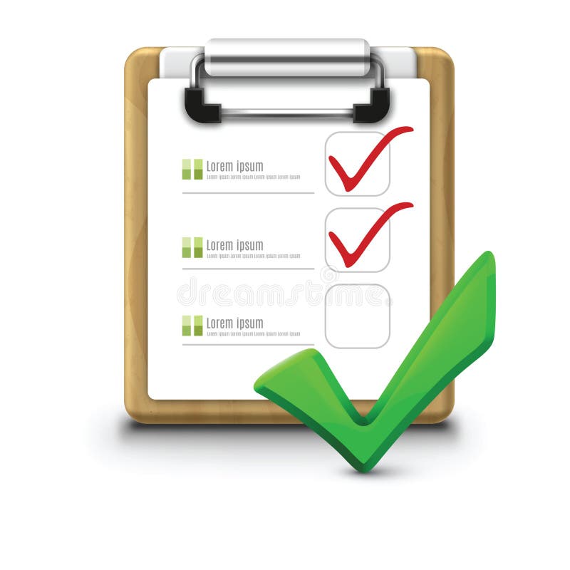 Check Note. Vector Illustration Decorative Design Stock Vector ...