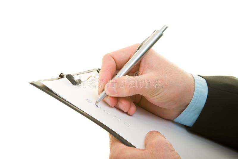 Check off the checklist stock photo. Image of caucasian - 197213866