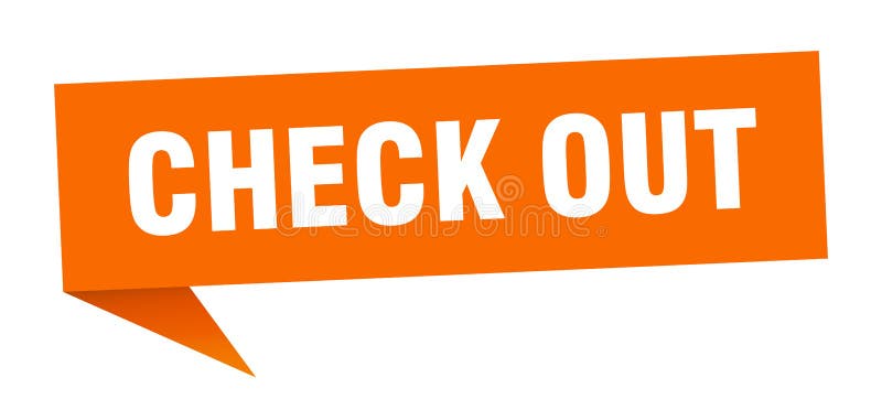 Check Out Banner. Check Out Speech Bubble Stock Vector - Illustration ...