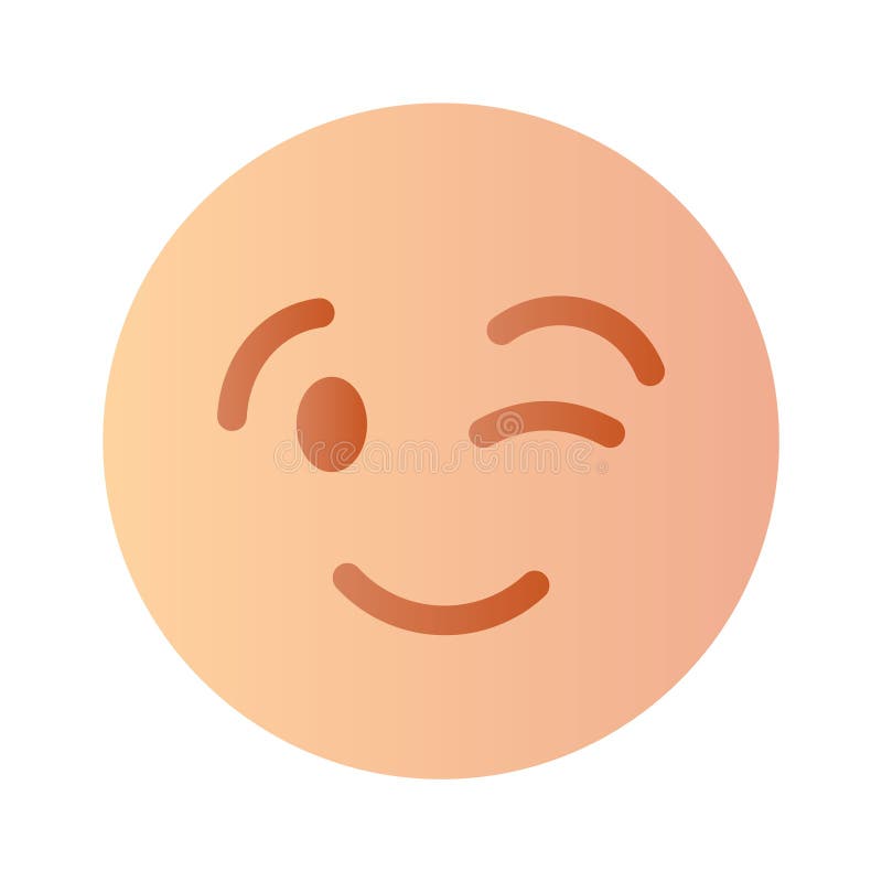 Check Out this Beautiful Winking Emoji Vector Design Stock Vector ...