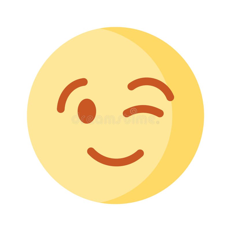 Check Out this Beautiful Winking Emoji Vector Design Stock Vector ...