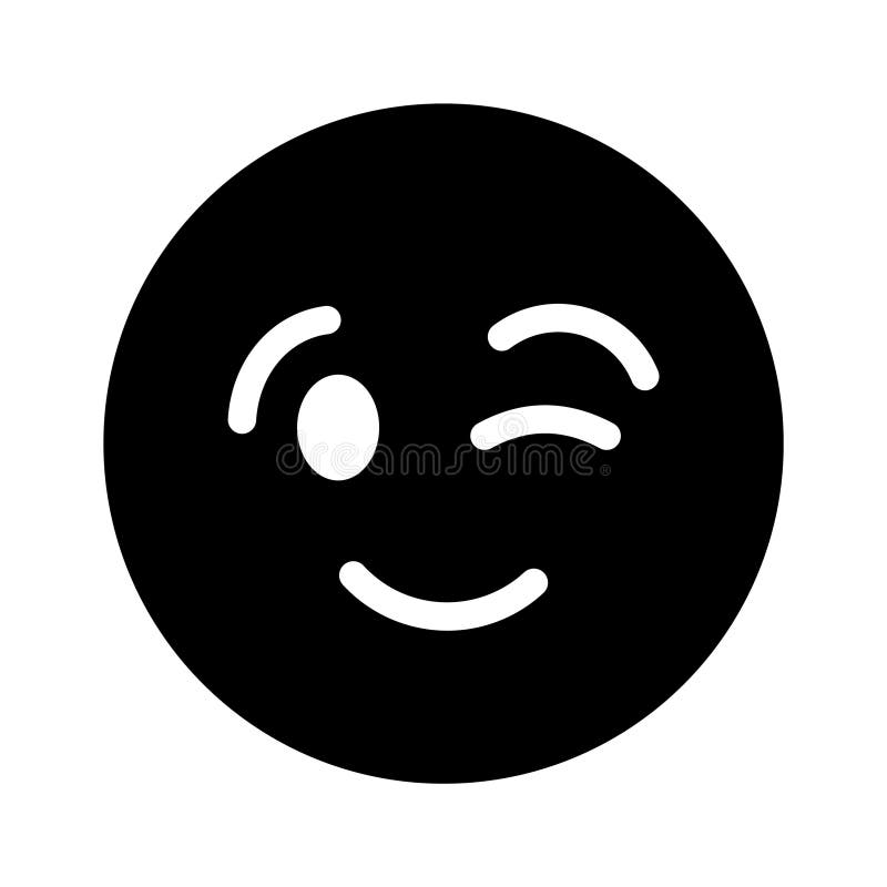 Check Out this Beautiful Winking Emoji Vector Design Stock Vector ...