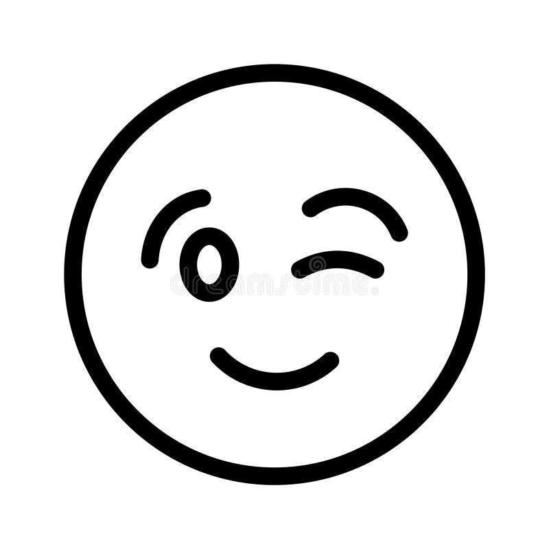 Check Out this Beautiful Winking Emoji Vector Design Stock Vector ...