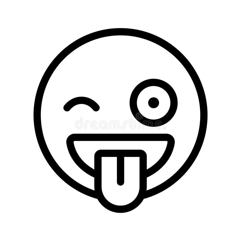 Check Out this Beautiful Winking Emoji Vector Design Stock Vector ...