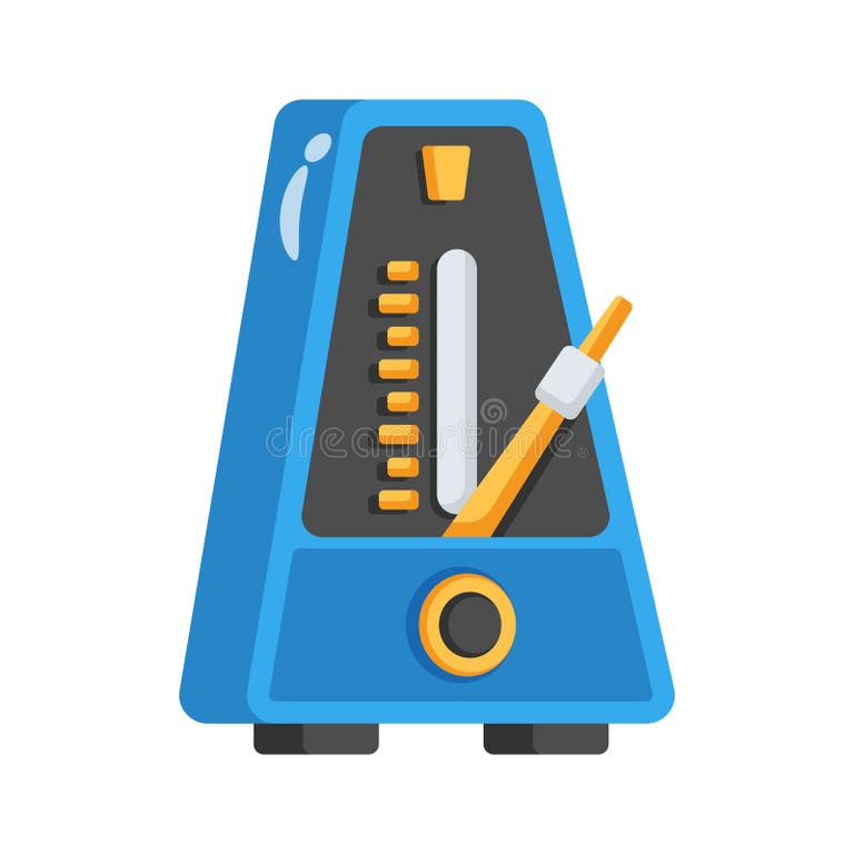 Check Out this 2d Icon Showing Rhythmic Metronome Device Stock Vector ...