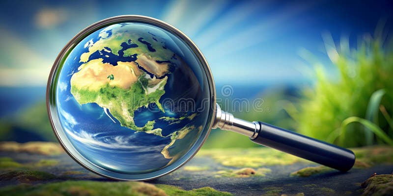 Check Out the Earth and Environment Reflected in the Magnifying Glass ...