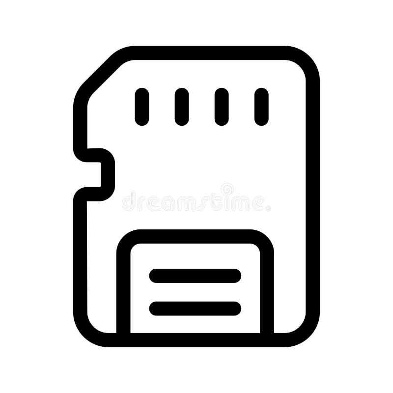 Memory Card stock vector. Illustration of microchip - 340076606