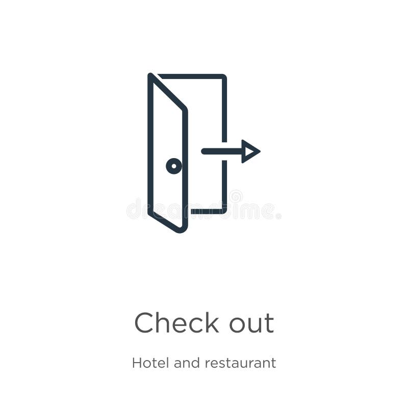 Check in Icon Vector. Trendy Flat Check in Icon from Accommodation ...