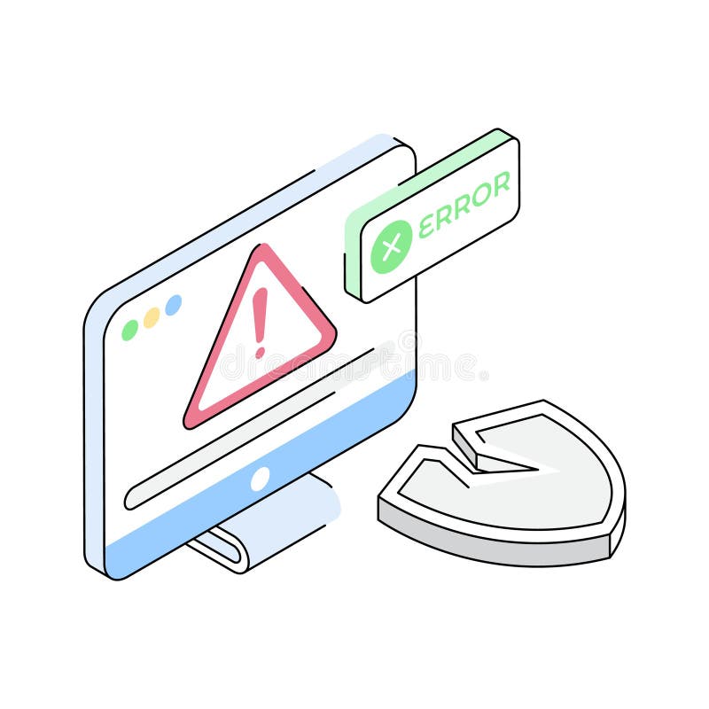 Check Out this Isometric Icon of Data Security Breach Stock Vector ...