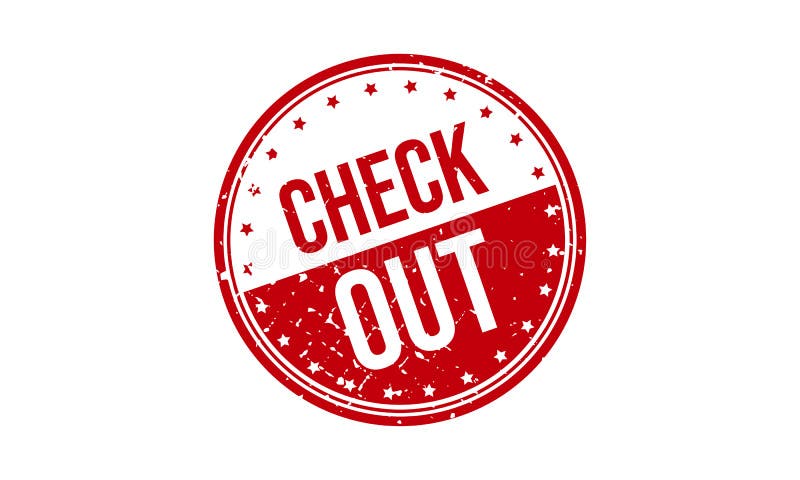 Check Out Rubber Grunge Stamp Seal Stock Vector Stock Vector ...