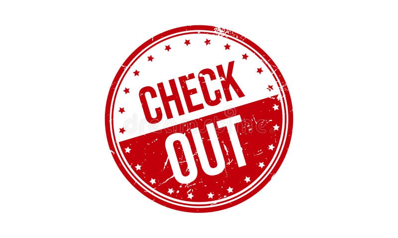 Check Out Rubber Grunge Stamp Seal Stock Vector Stock Vector ...