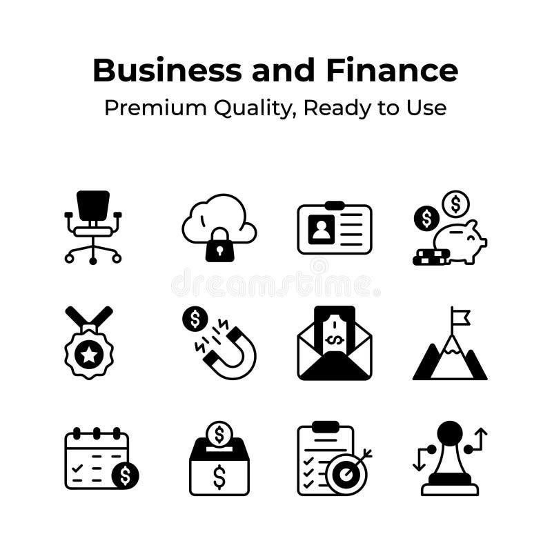 Check Out this Set of Financial Success and Strategic Planning Flat ...