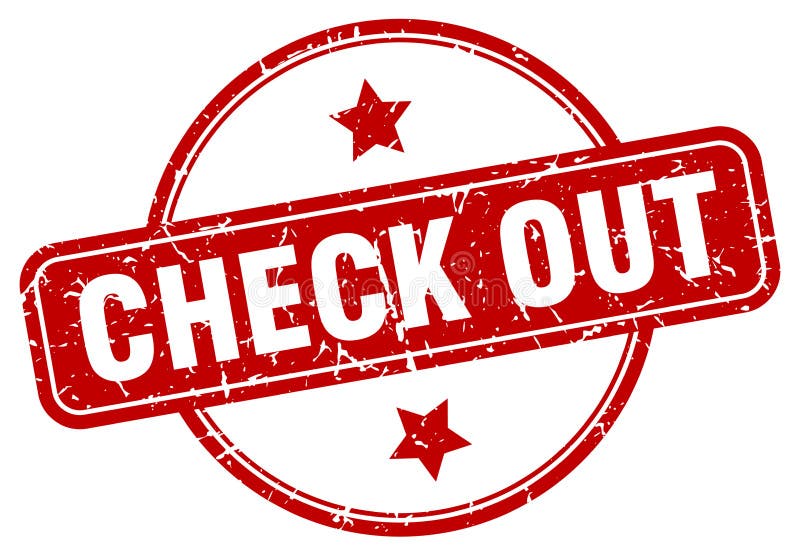 Check Out Stamp. Check Out Round Vintage Grunge Label Stock Vector ...