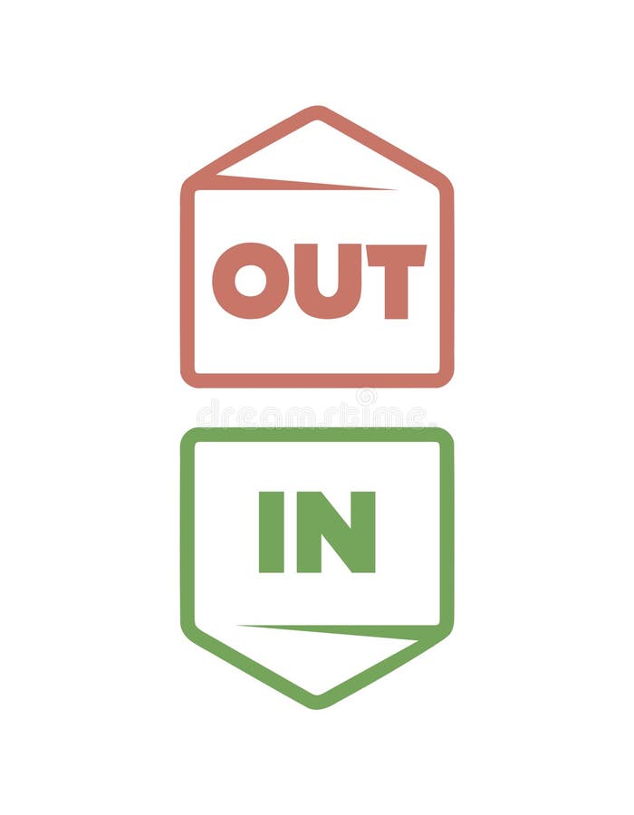 Check in and Check Out Symbols Stock Vector - Illustration of mark ...