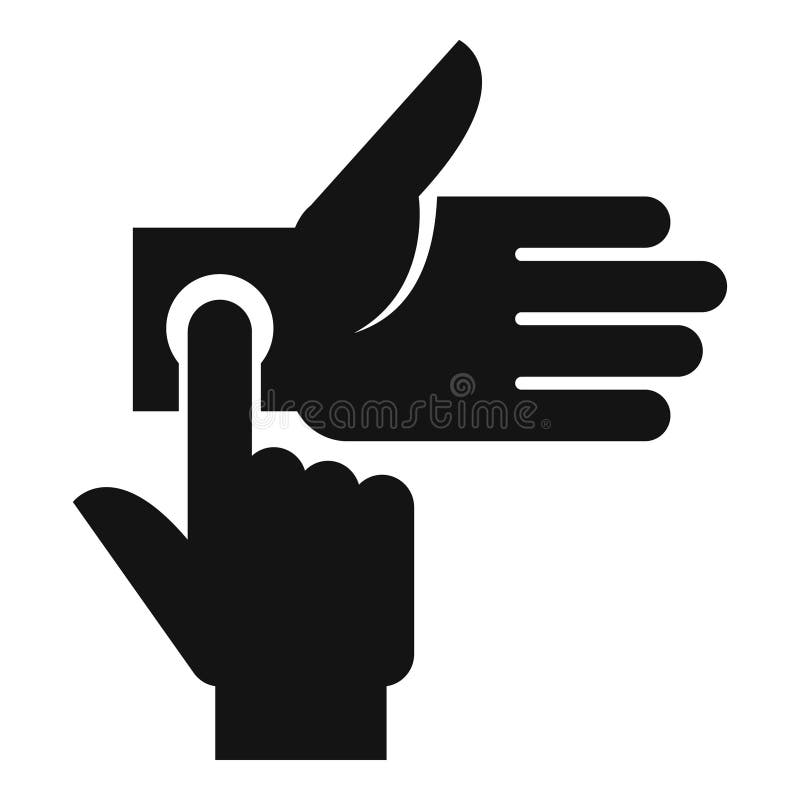Check Palpitating Finger Icon Simple Vector. Anatomy Heart Beat Stock ...