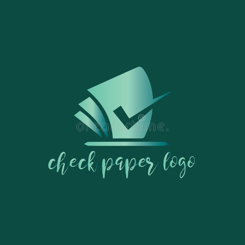 Check paper logo stock vector. Illustration of contract - 97578263