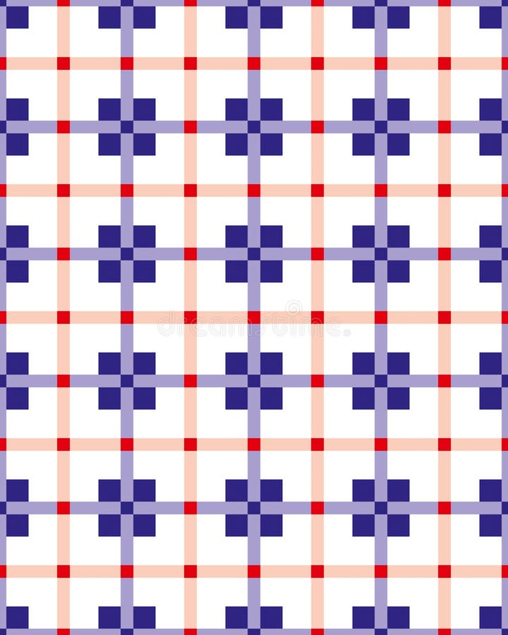 Check Patten Seamless Fabric Texture Stock Illustration - Illustration ...