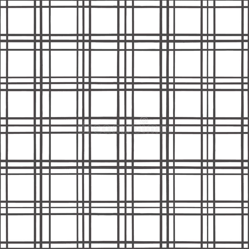 Checked Seamless Pattern in Blue and White. a Geometric Plaid Vector ...