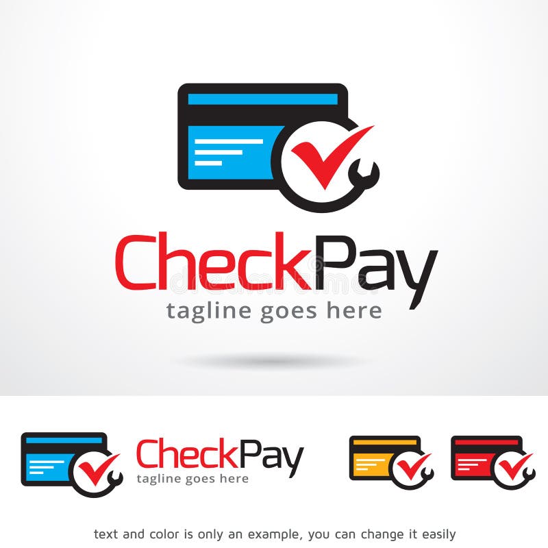 Check Pay Logo Template Design Vector Stock Vector - Illustration of ...