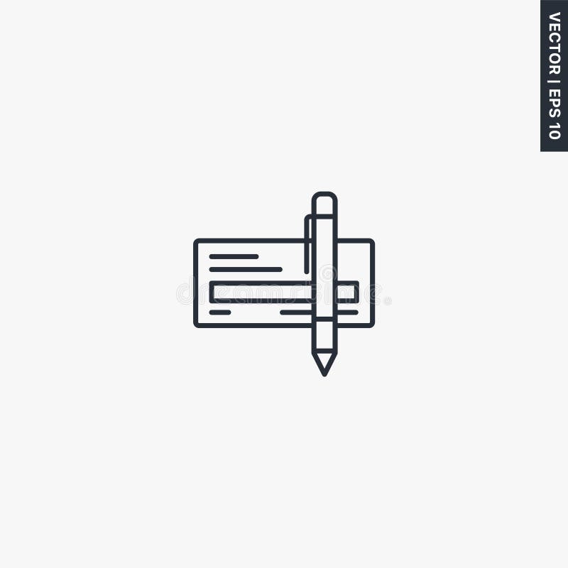 Check payment icon stock vector. Illustration of check - 169483946