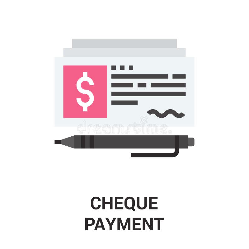Check payment icon concept stock vector. Illustration of finance - 82401540
