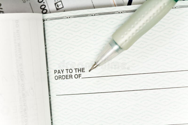 Check and pen. stock image. Image of white, indoor, word - 3799863