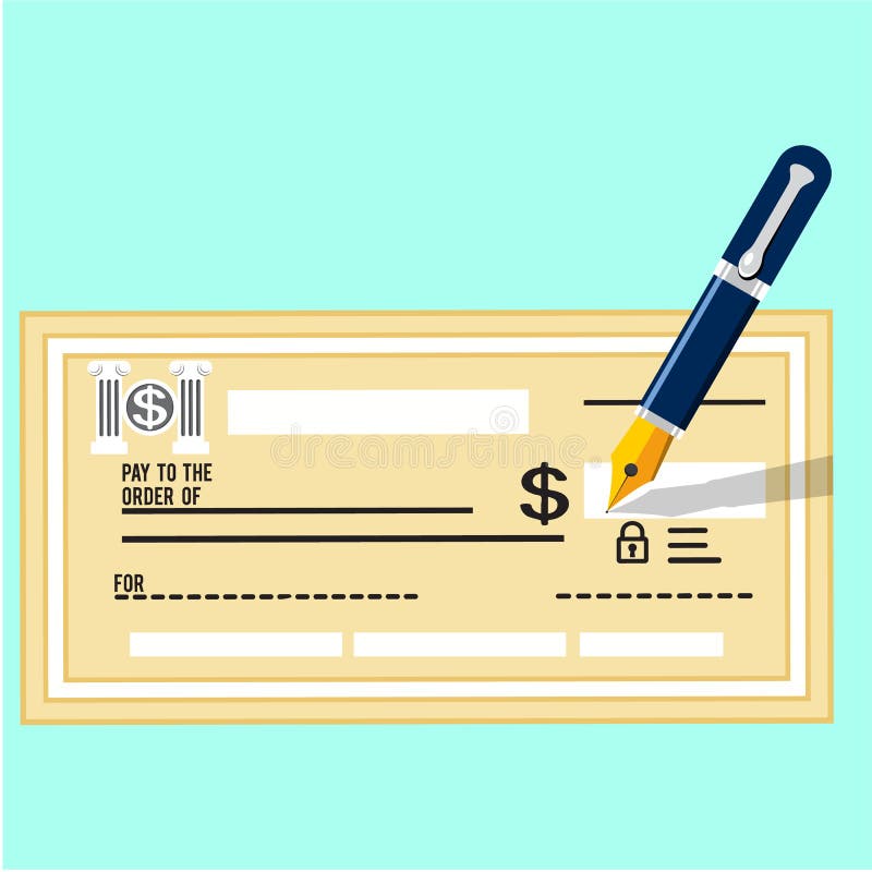 Blank Check Pen Stock Illustrations – 6,168 Blank Check Pen Stock ...