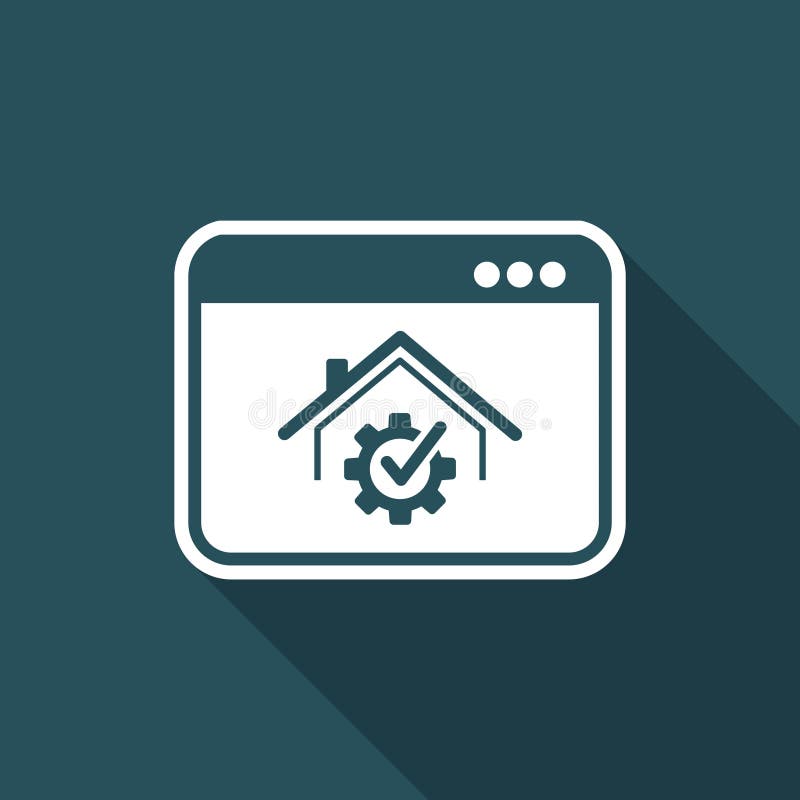 Check the Performance of the Domestic System - Vector Icon for Computer ...