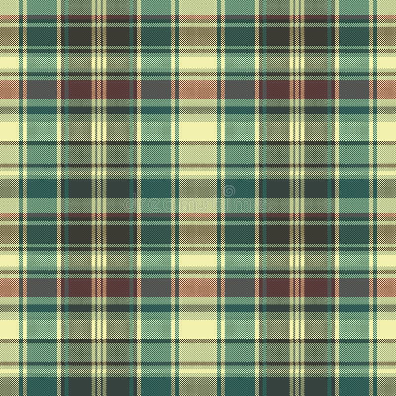 Check Pixel Seamless Pattern Fabric Texture Stock Vector - Illustration ...