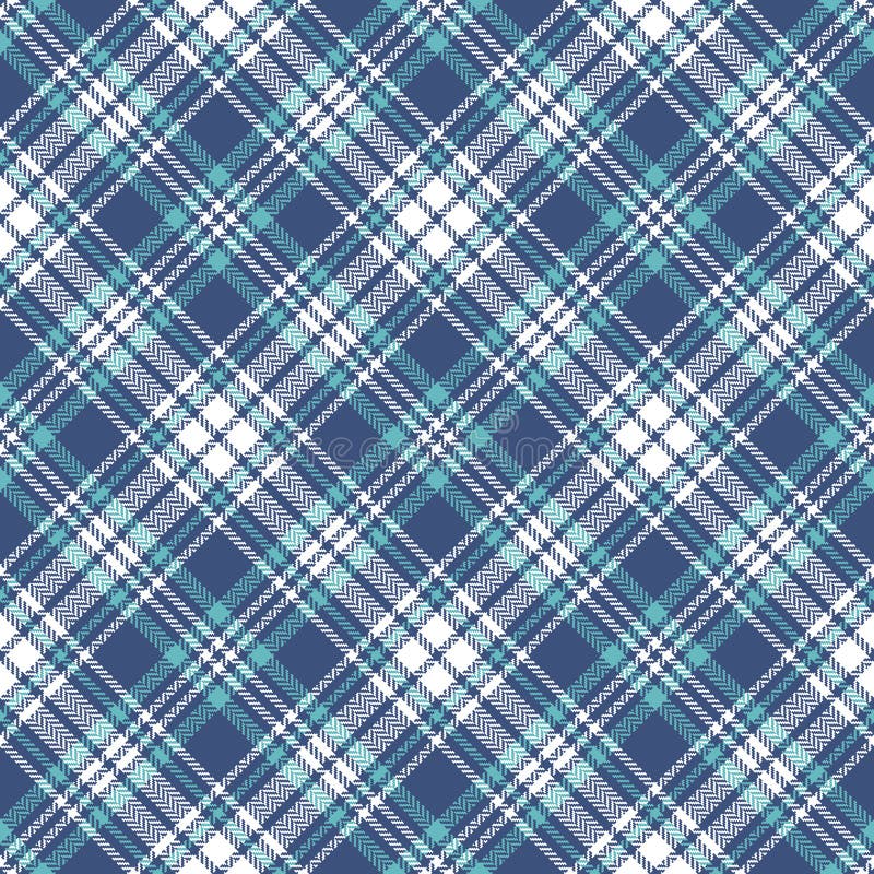 Check Plaid Pattern in Blue, Turquoise Green, White. Seamless Textured ...