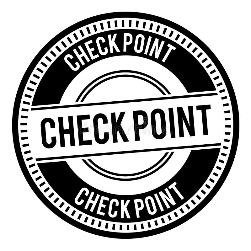 Check Point Badge Stamp. Check Point Seal Isolated on White Stock ...