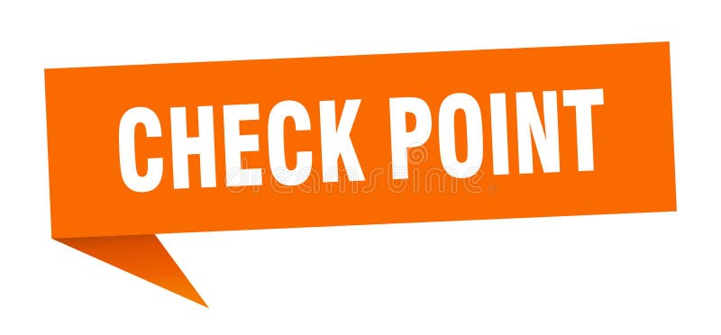 Check Point Banner. Check Point Speech Bubble Stock Vector ...