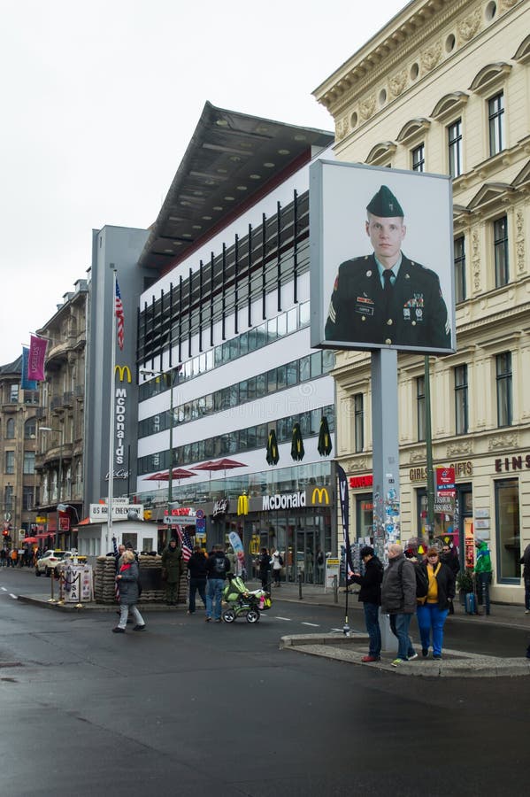 Check Point Charlie editorial stock image. Image of center - 42718924