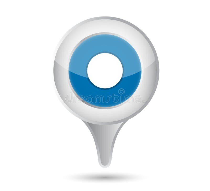 Check Point Icon. Glossy Illustration Stock Vector - Illustration of ...