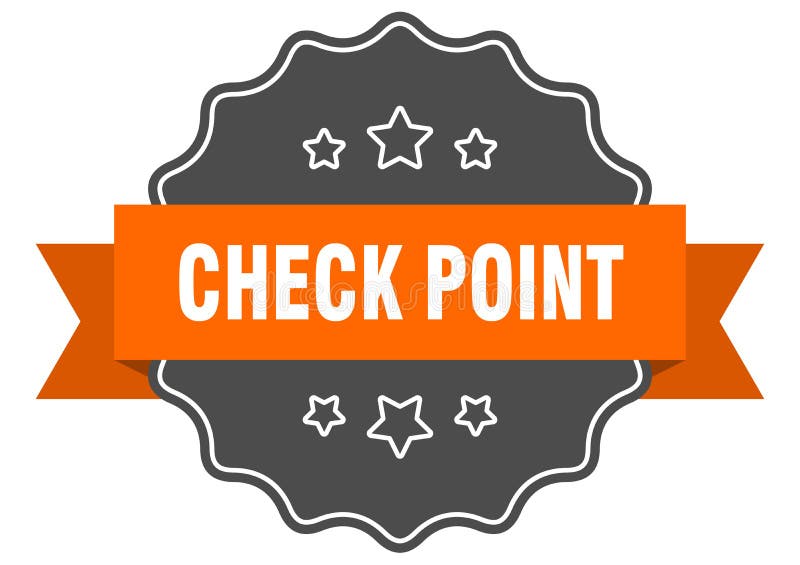 Check Point Label. Check Point Isolated Seal. Sticker. Sign Stock ...