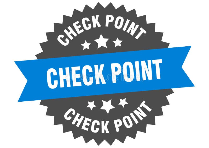 Check Point Sticker. Check Point Square Isolated Sign Stock Vector ...