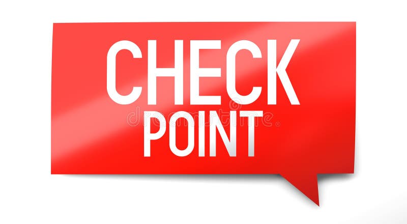 Check Point - Speach Bubble Stock Illustration - Illustration of shape ...
