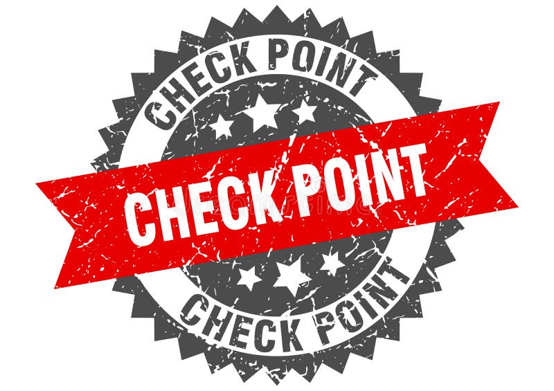 Check Point Stamp. Check Point Grunge Round Sign Stock Vector ...
