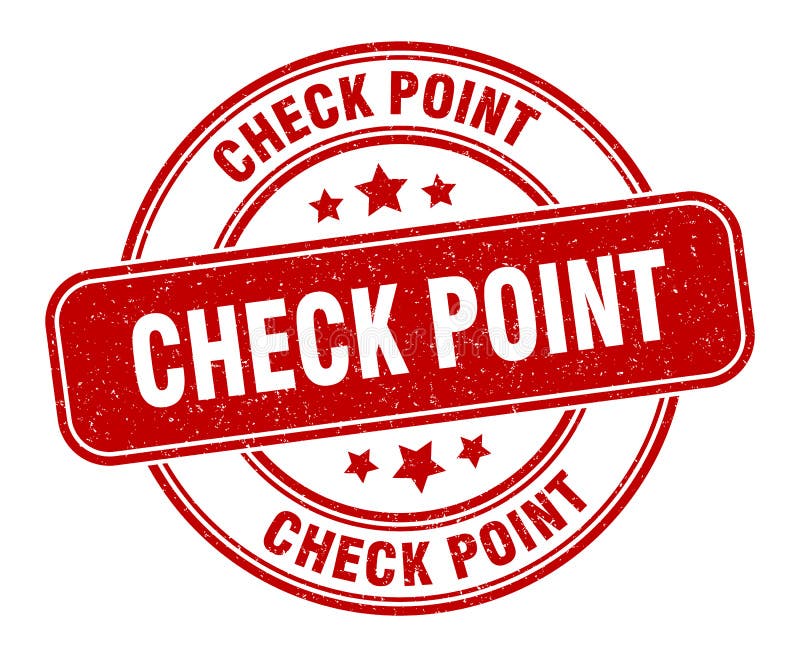 Check Point Stamp. Check Point Label. Round Grunge Sign Stock Vector ...
