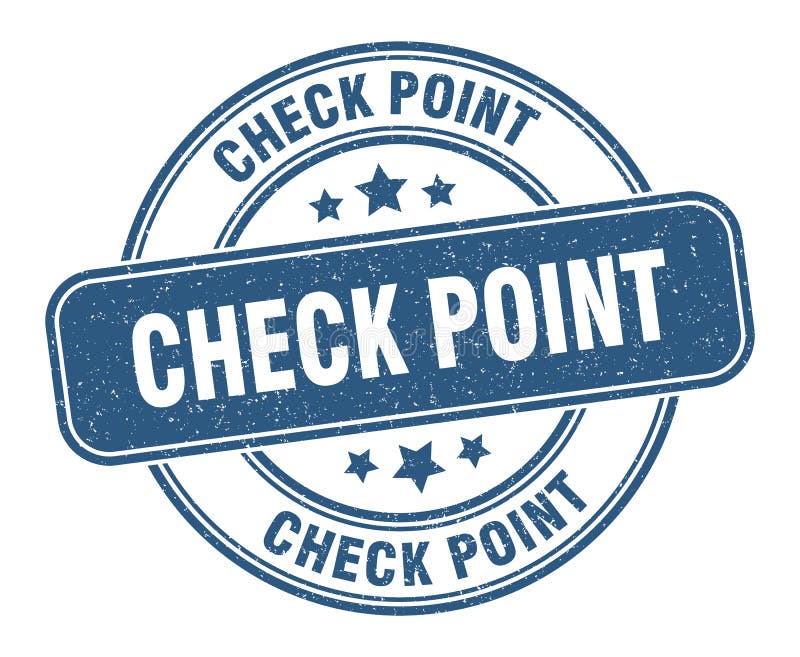 Check Point Stamp. Check Point Label. Round Grunge Sign Stock Vector ...
