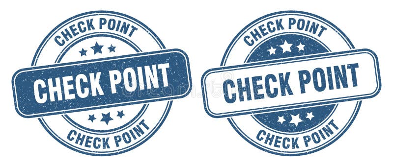Check Point Stamp. Check Point Round Vintage Grunge Label Stock Vector ...
