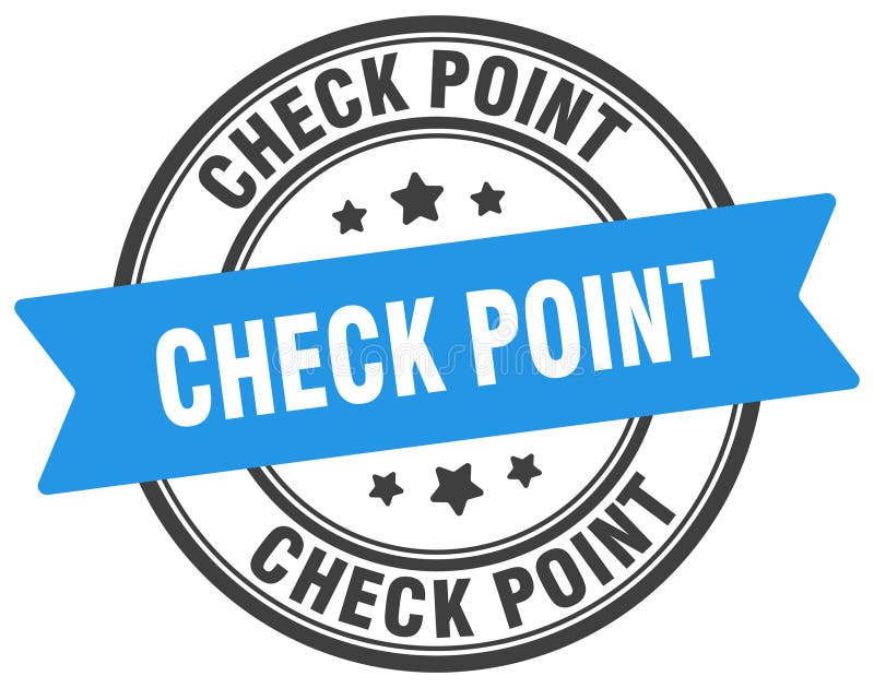 Check Point Stamp. Check Point Label on Transparent Background. Round ...