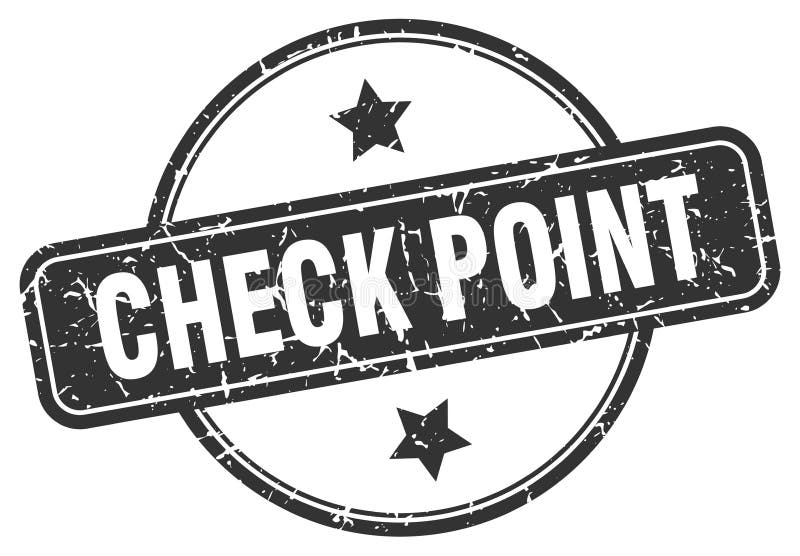 Check Point Stamp. Check Point Round Vintage Grunge Label Stock Vector ...