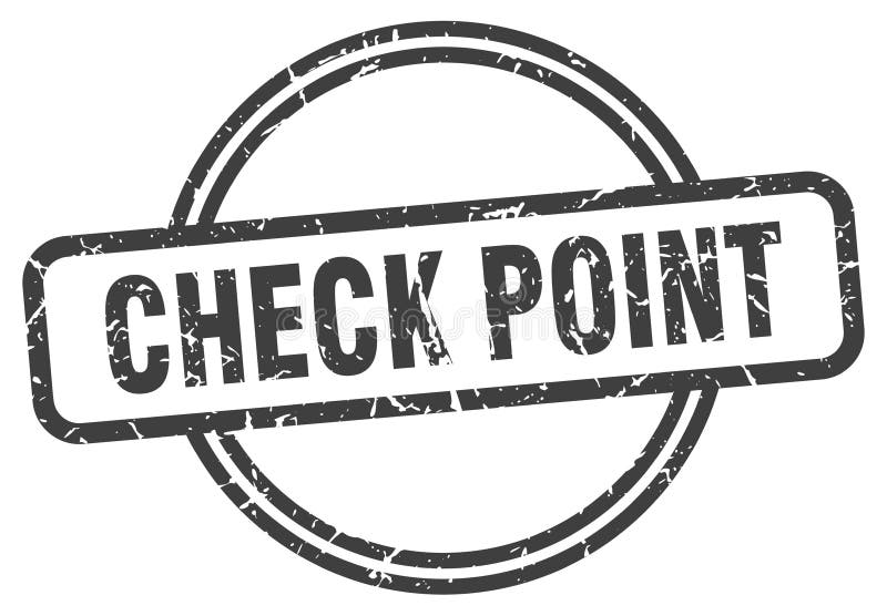 Check Point Stamp. Check Point Round Vintage Grunge Label Stock Vector ...